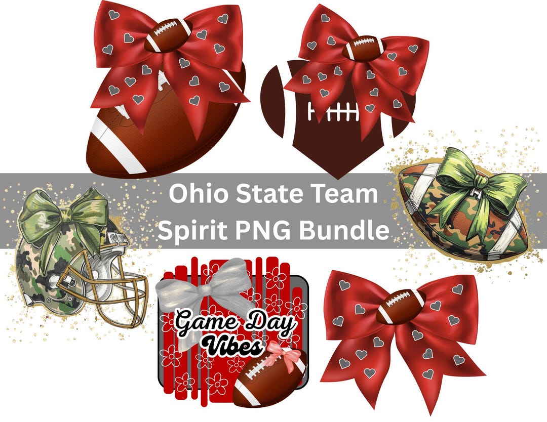 Ohio State Team Spirit PNG Bundle: 6 Designs | Digital Download 300 DPI ...