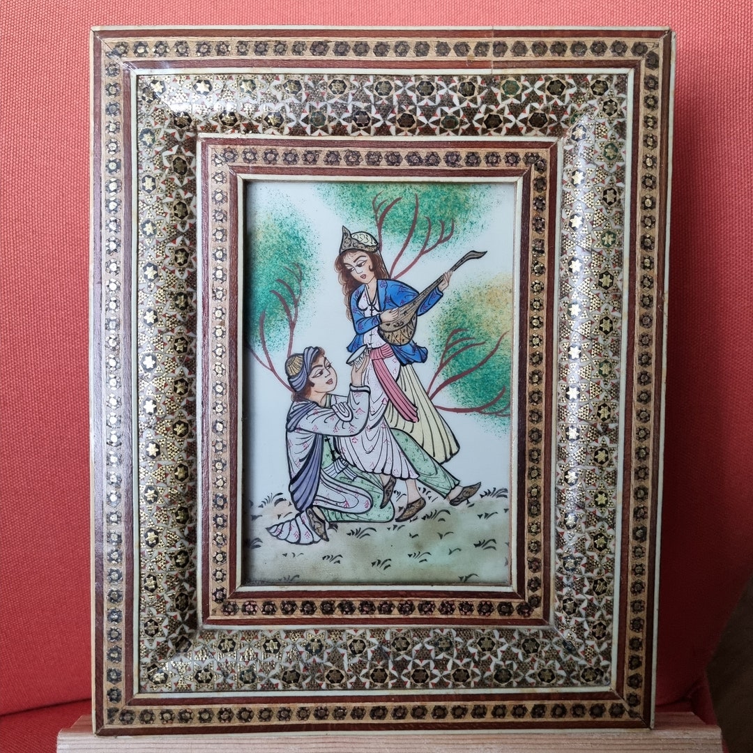 Persian Painting Painting Khatam Frame - Etsy
