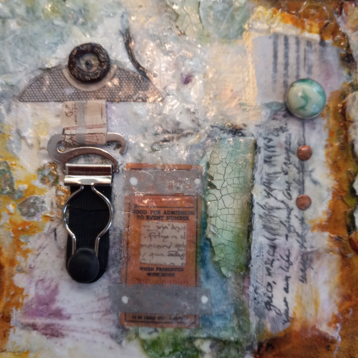 Holding Patterns a Mixed Media Collage With Found Objects - Etsy