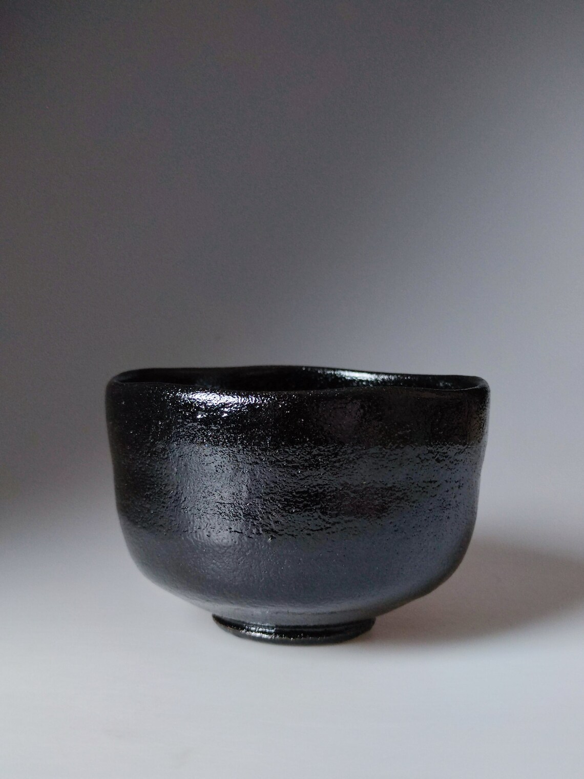 Vintage Japanese Kuro-raku Chawan raku Chawan . - Etsy