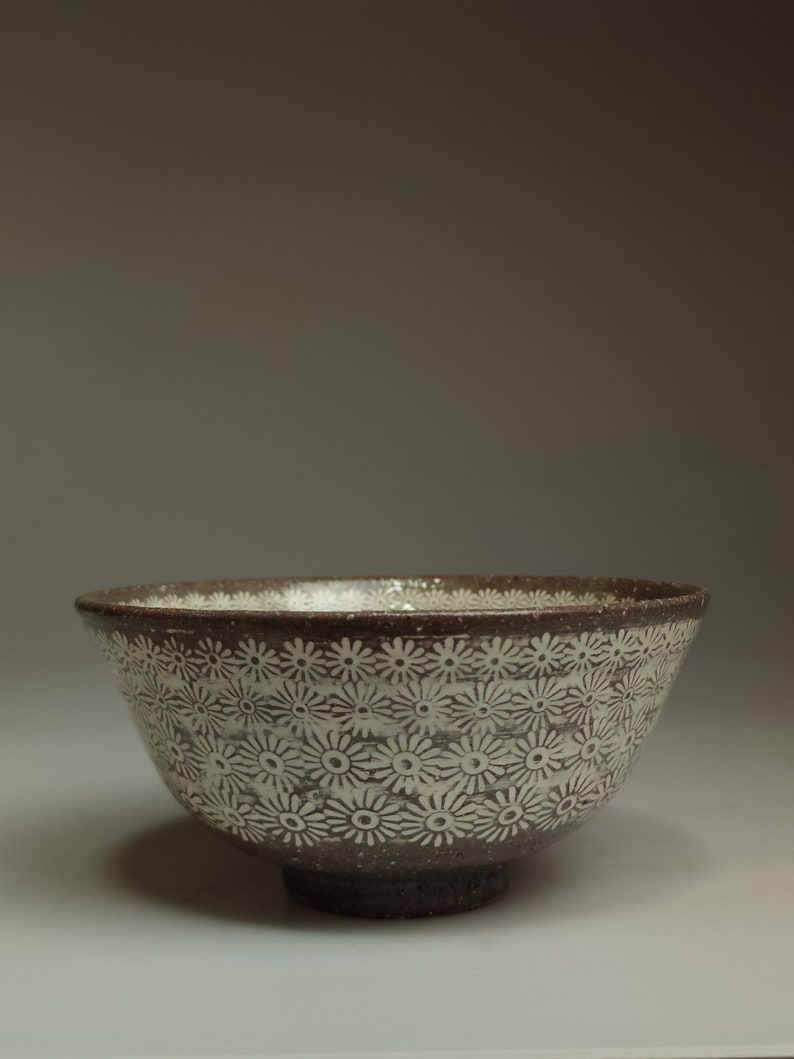 Vintage Japanese Inka Mishima Matcha Tea Bowl (tao Yuan Kiln). - Etsy