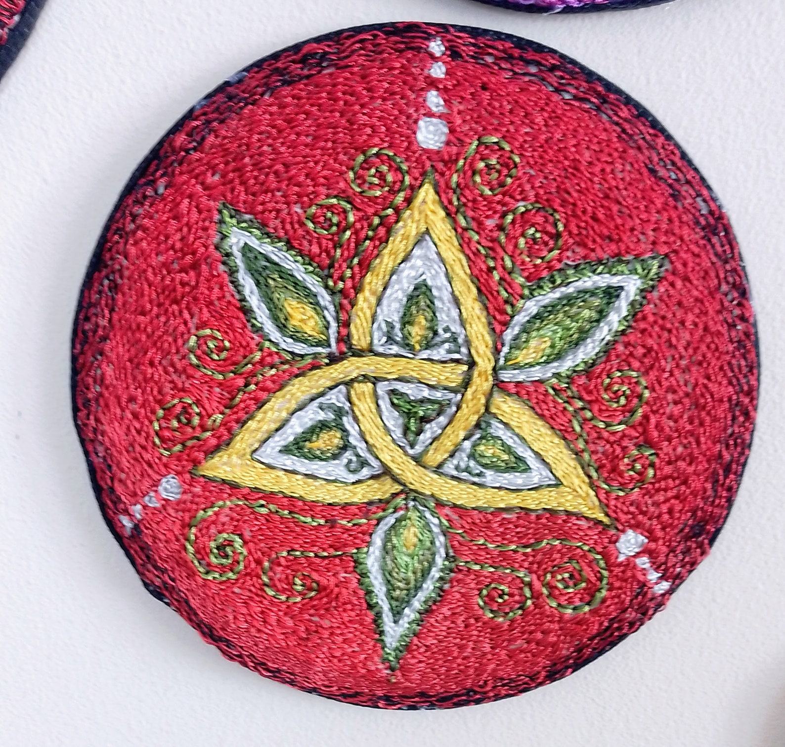 Slavic Punch Needle Wall Decor,slavic Mythology Pagan Symbol Wall ...