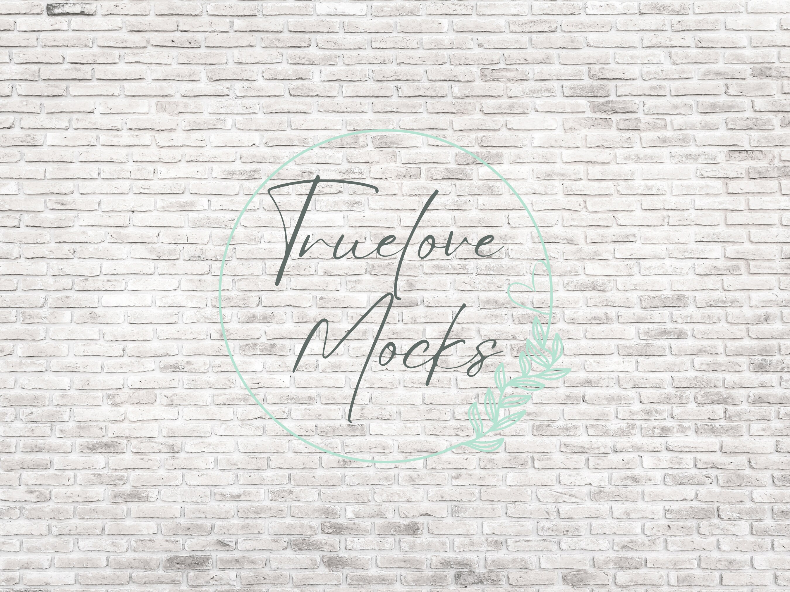 Brick Background Mockups, Brick PNG Mockups, Brick Textures Digital ...