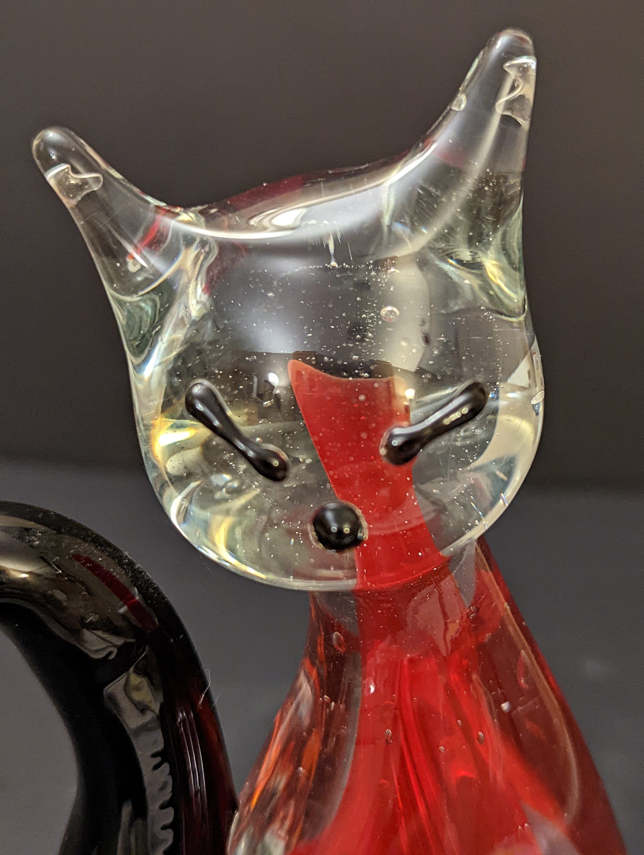 Art Glass Cat Paperweight Decor Collection - Etsy