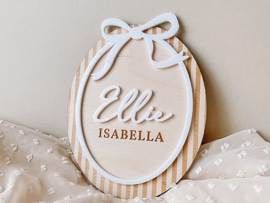 Bow Baby Milestone Card Baby Name Sign Monthly Milestone Baby Girl ...