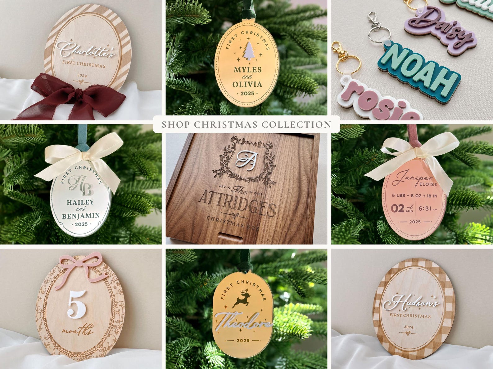 First Christmas Sign Baby 1st Christmas Plaque My First Christmas Photo ...