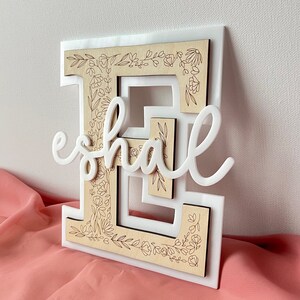 Flower Name Sign for Nursery Wildflower Name Sign Girl Wildflower ...