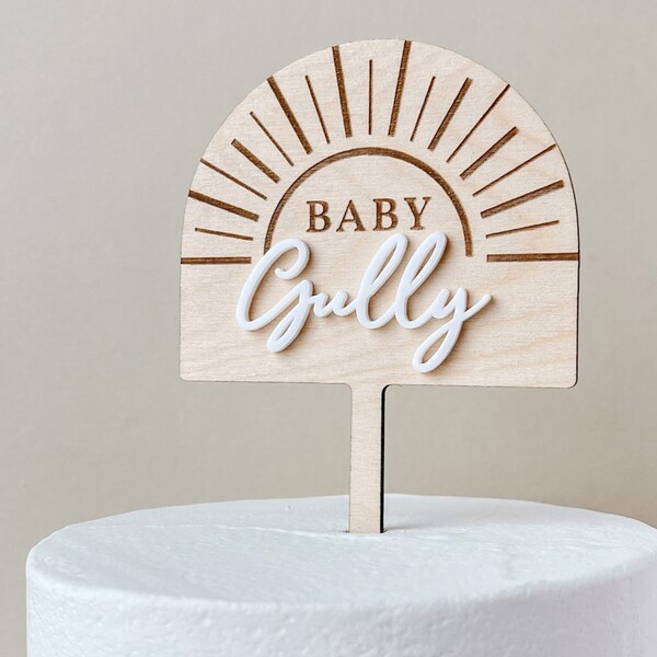 Here Comes the Sun Baby Shower Cake Topper - Etsy