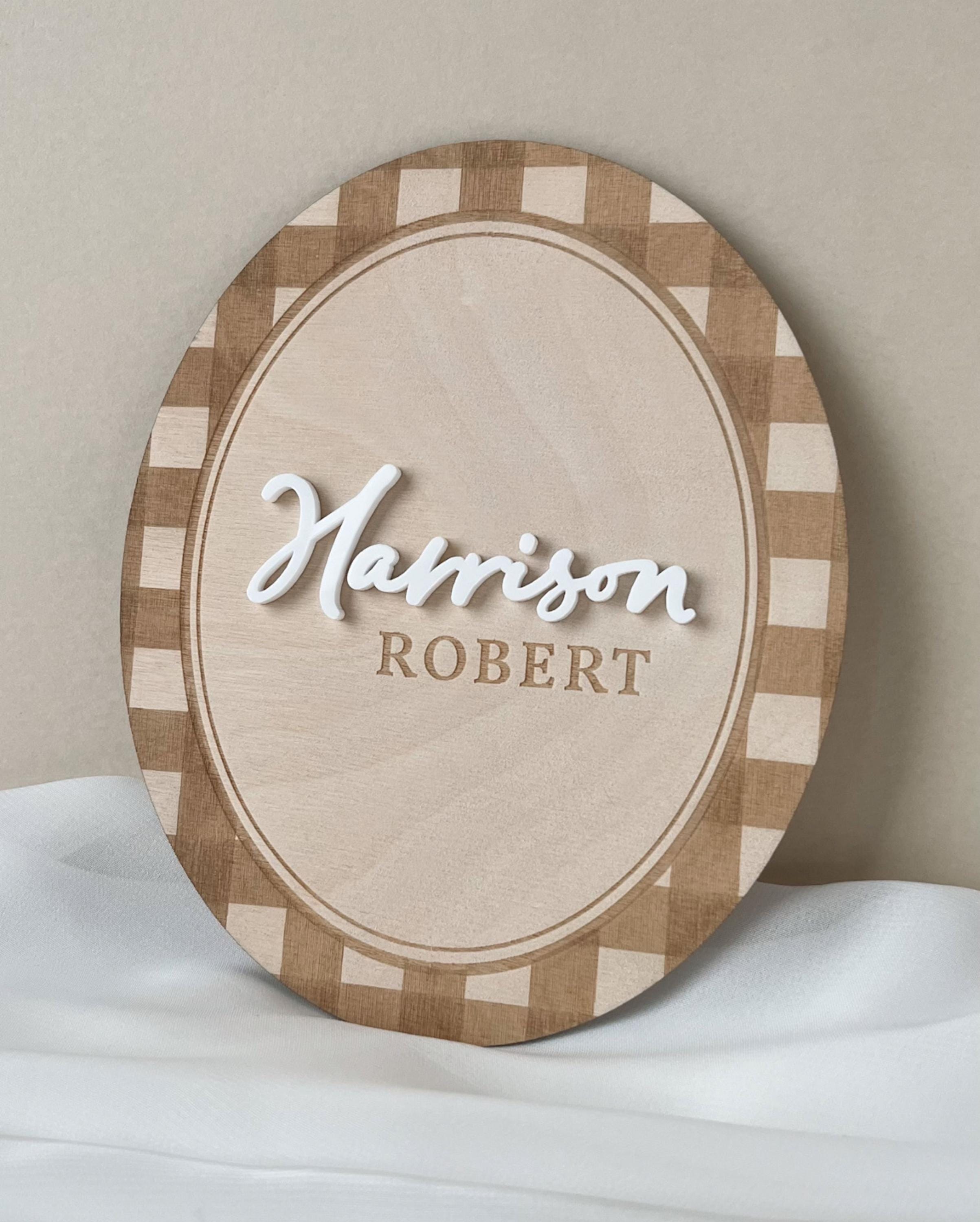 Newborn Name Sign Baby Hospital Sign Birth Stats Sign Baby First Photo ...