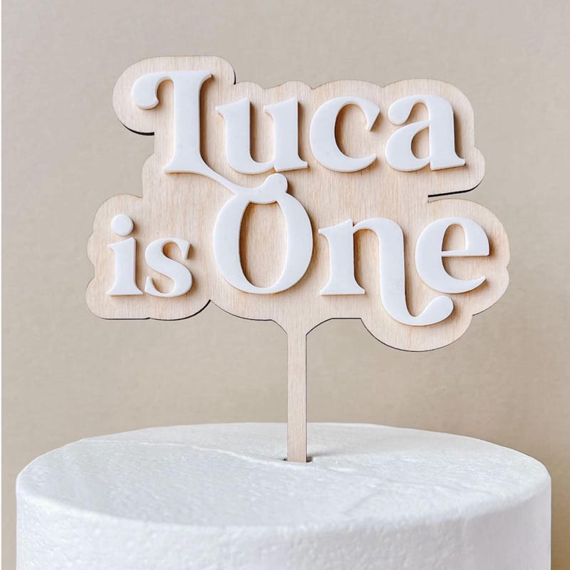 Cake 1 Yr Topper - Etsy