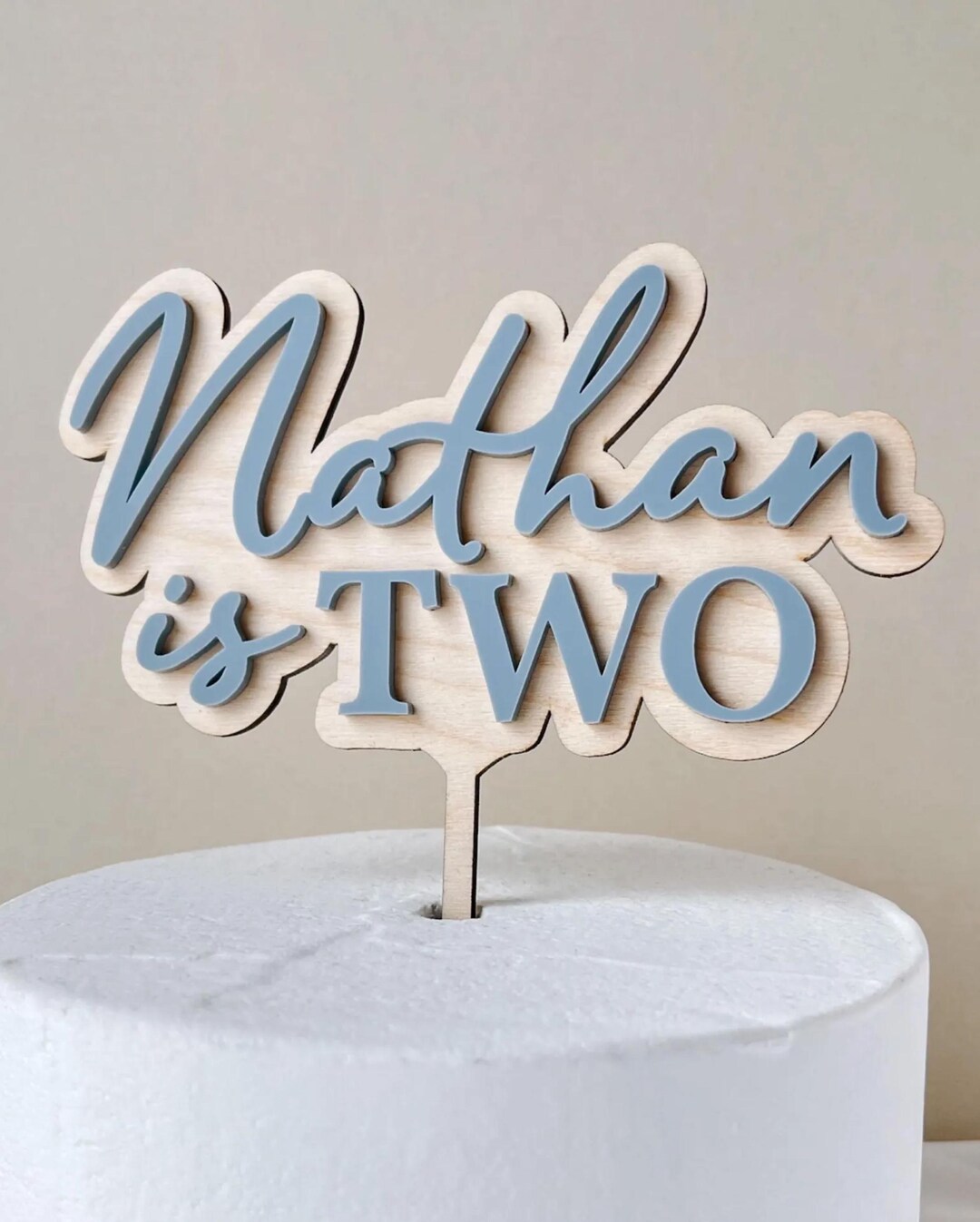 Cake Topper for First Birthday Cake Topper Boy 2nd Birthday Cake Topper ...