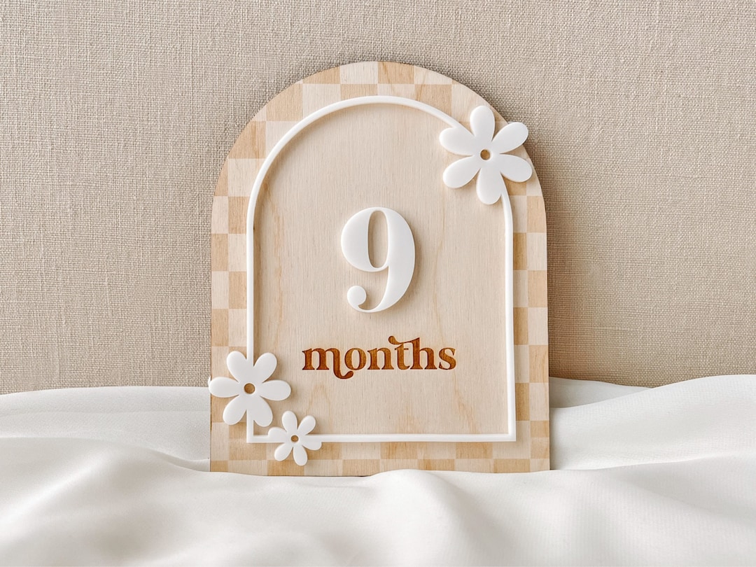 Milestone Marker Monthly Milestone Baby Girl Monthly Milestone Flower ...