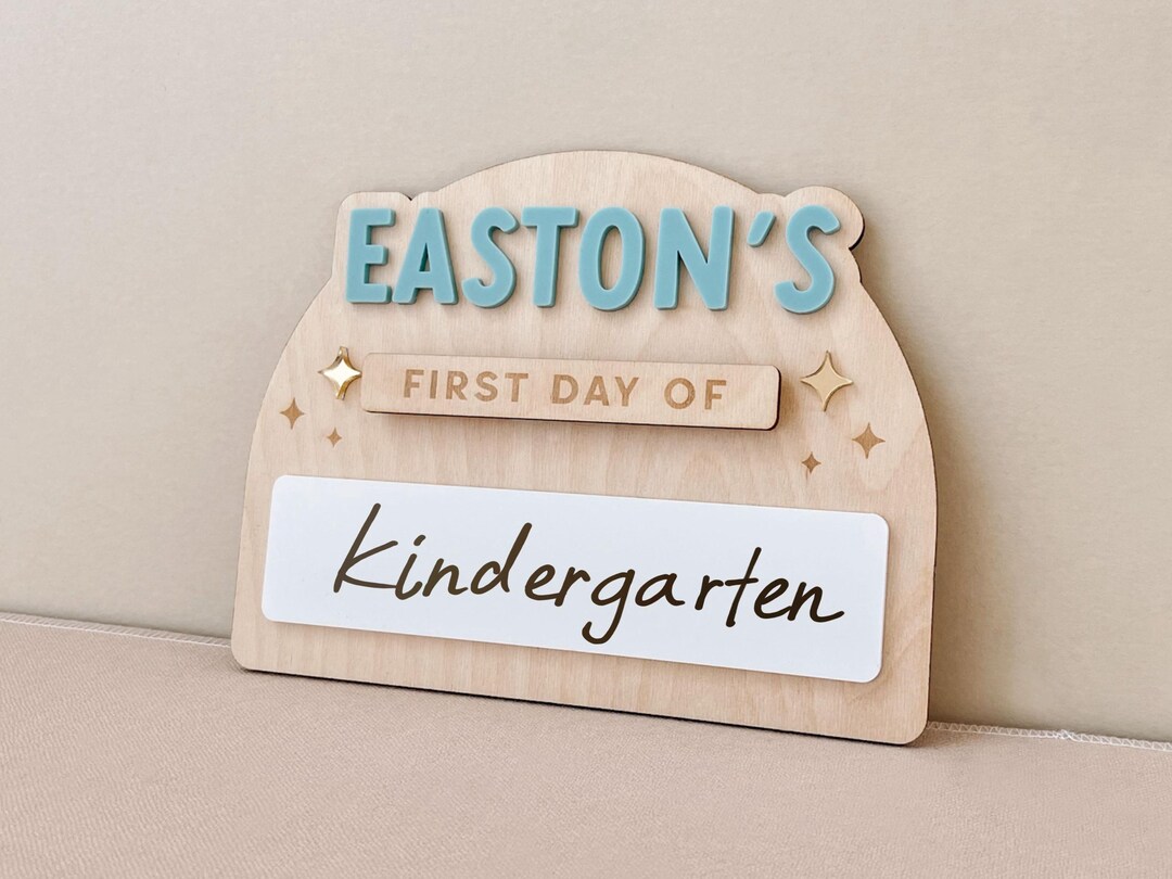 School Board Sign Reusable School Sign Personalized First Day of School ...