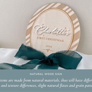 First Christmas Sign Baby 1st Christmas Plaque My First Christmas Photo ...