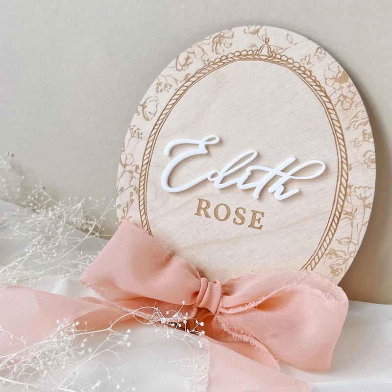 Baby Name Sign - Etsy