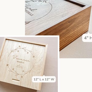 Baptism Keepsake Box Memory Gift Box Dedication Catholic Child Keepsake ...