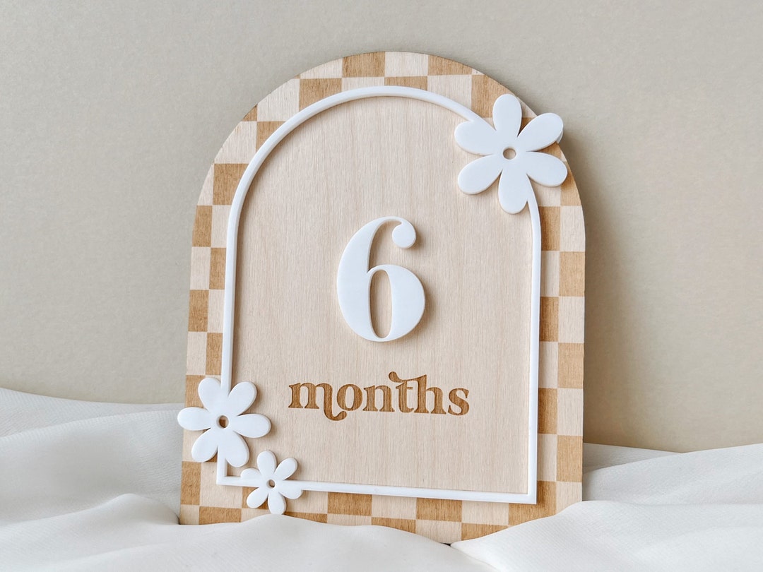 Milestone Marker Monthly Milestone Baby Girl Monthly Milestone Flower ...