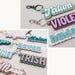 Name Keychain Acrylic Cute Keychain Custom Bag Tag Kid Custom Name ...