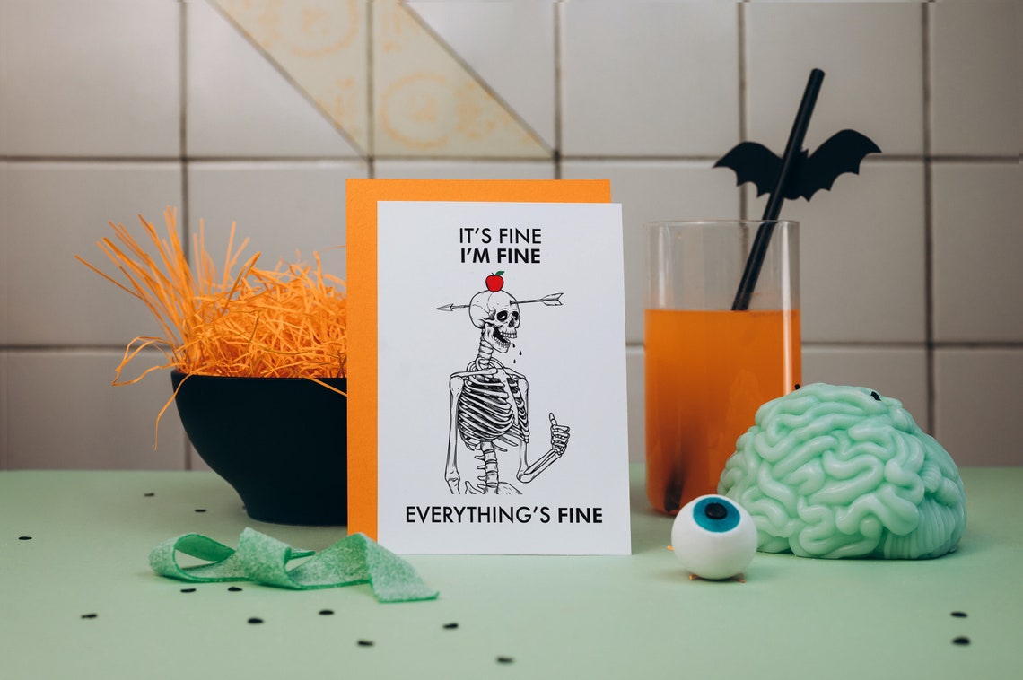 Everything Fine Skeleton Svg, Skull Svg, Skeleton Png, Printable Png ...
