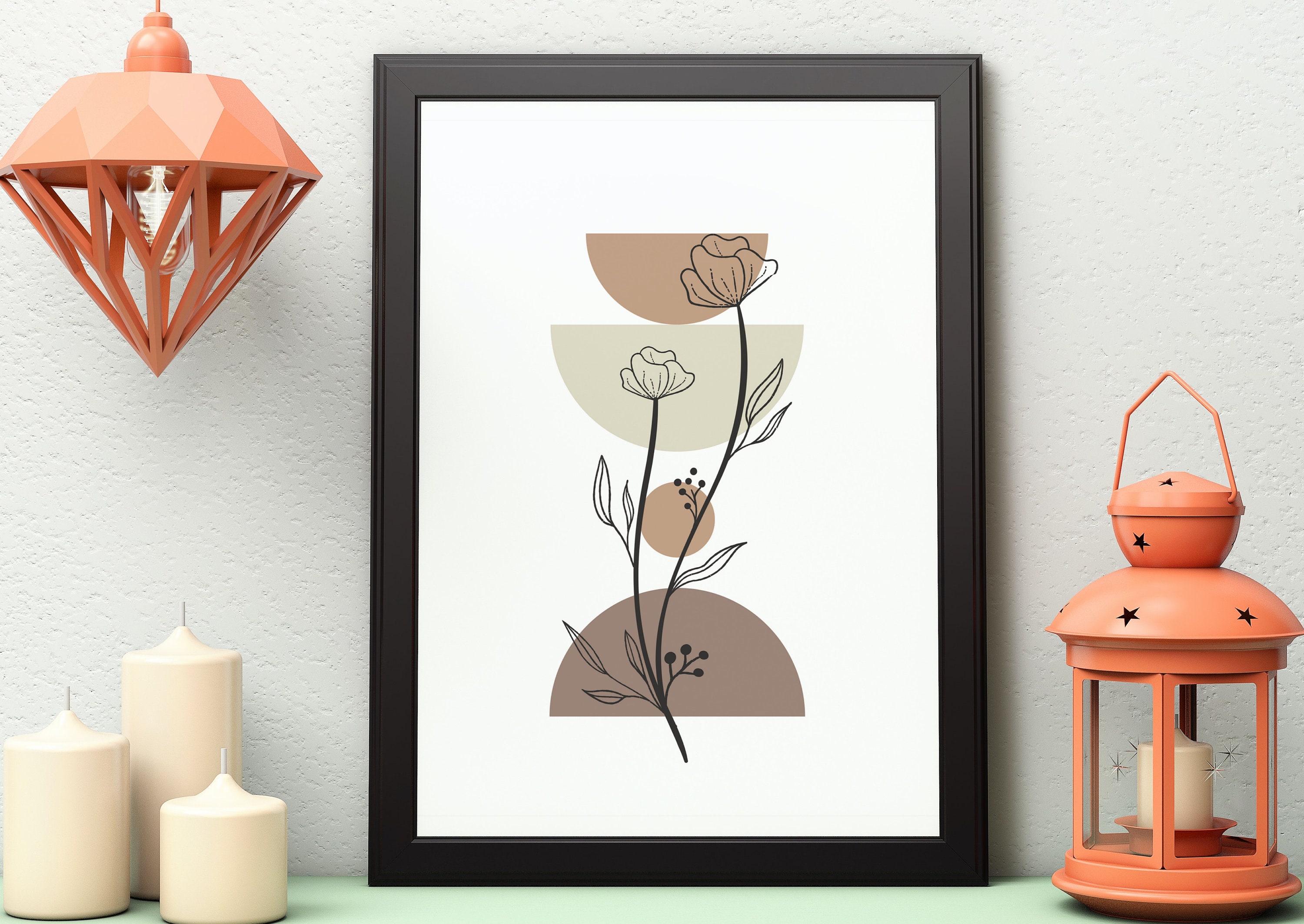 Abstract Art Set of 3, Modern Art Poster Bundle, Mid Century Modern ...