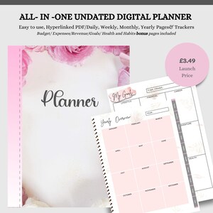 All in One Planner Printable Productivity Planner Ipad - Etsy