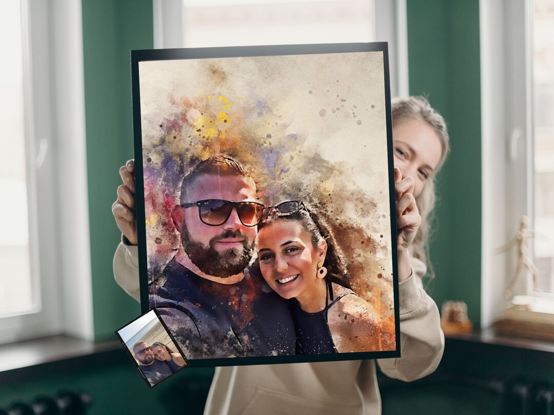 Personalised Painting From Photo, Custom Picture to Painting, Family ...