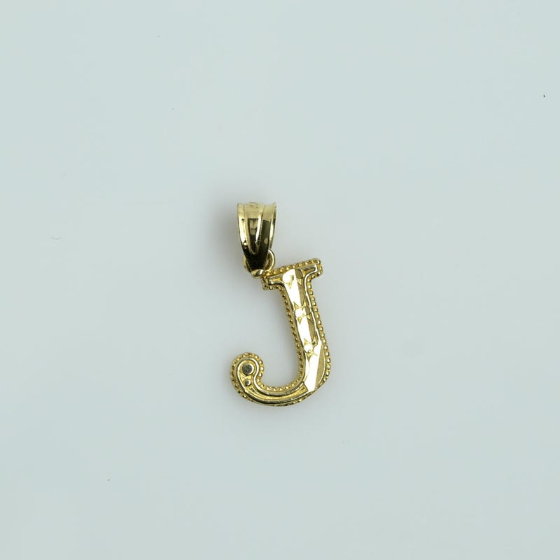 Letter J Necklace - Etsy