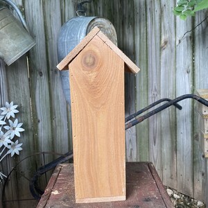 Tall Birdhouse Simple Handmade Wooden Birdhouse - Etsy