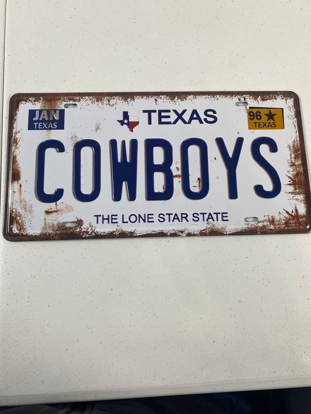 Texas Cowboys License Plate - Etsy