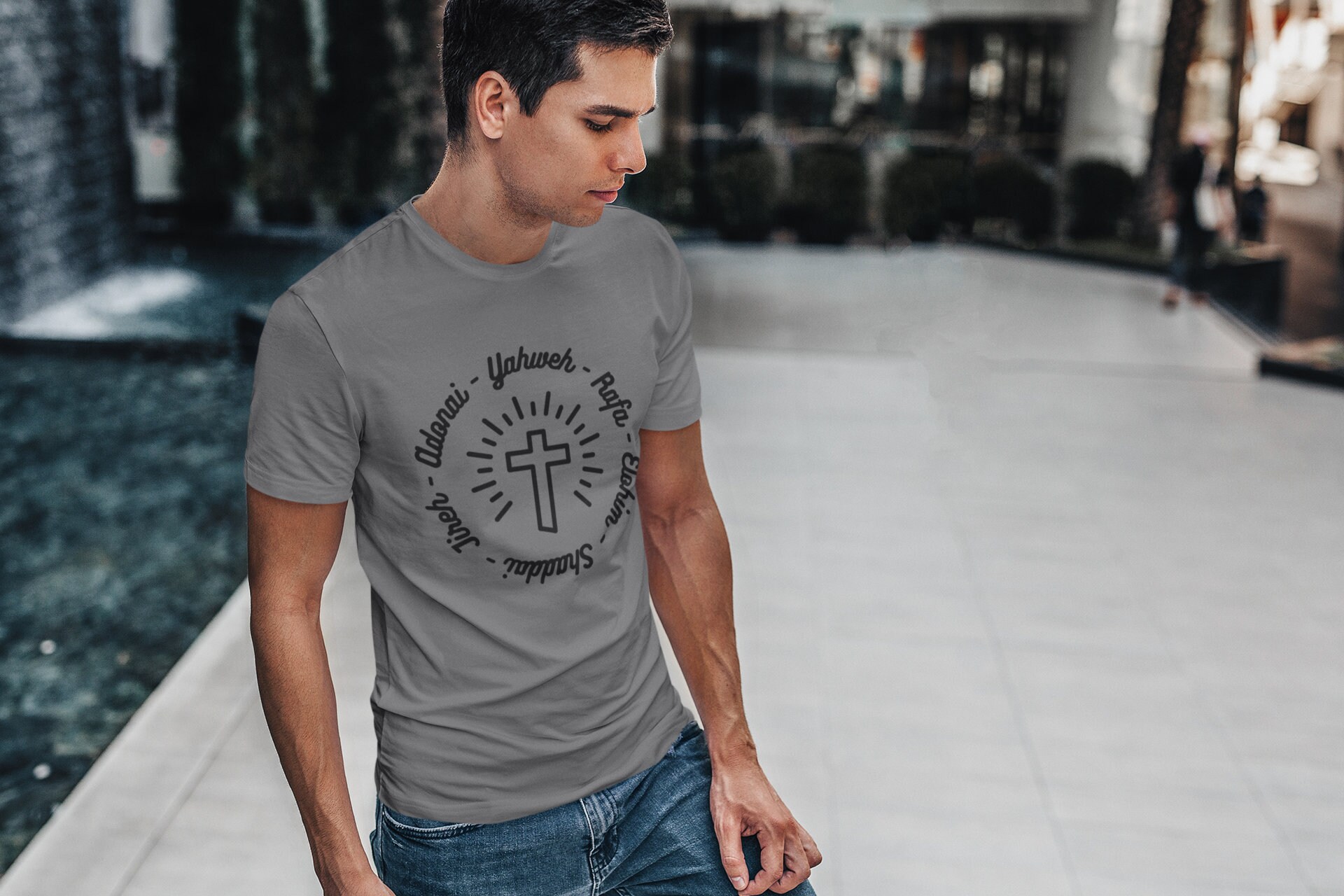 Yahweh Rafa Elohim Shaddai Jireh Adonai camiseta de manga - Etsy España