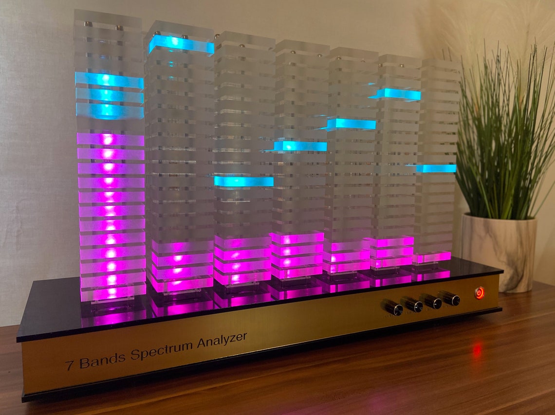 7 Bands Spectrum Analyzer Analyseur De Spectre Etsy