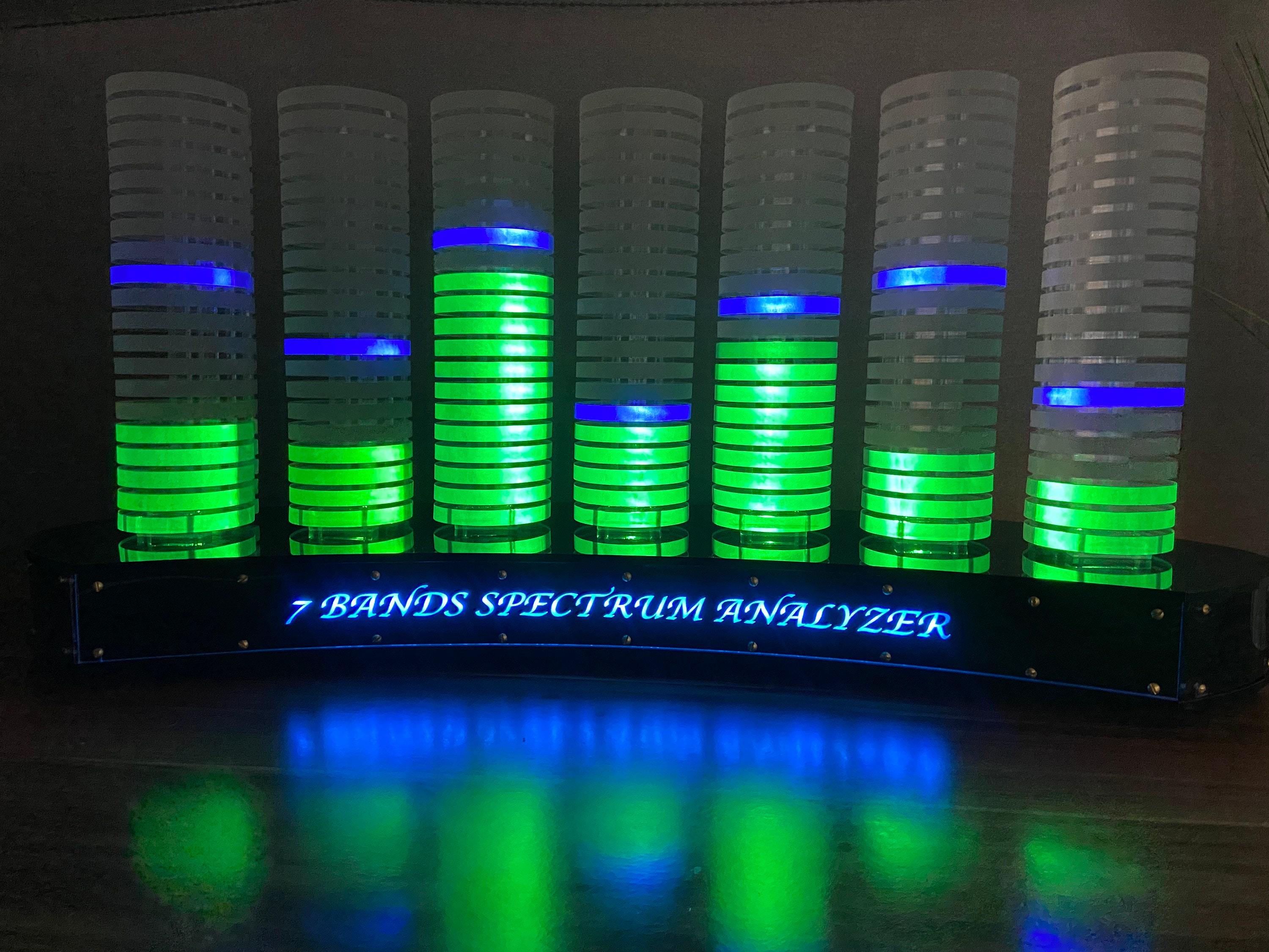 7 Bands Spectrum Analyzer Curved - Etsy