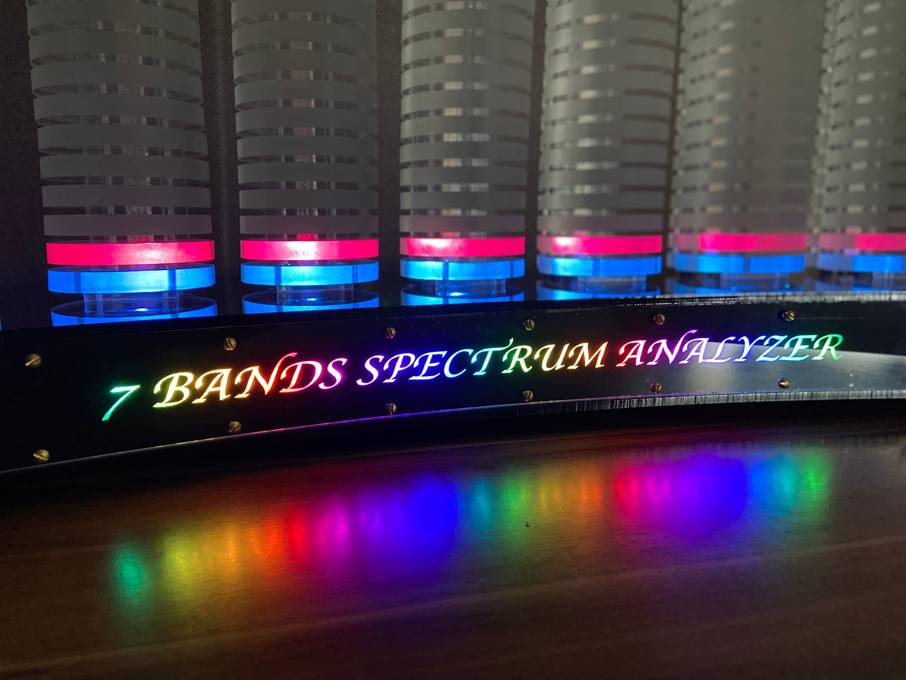 7 Bands Spectrum Analyzer Curved - Etsy