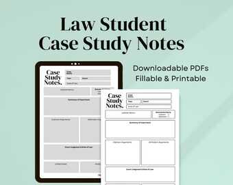 Case Notes Template - Etsy
