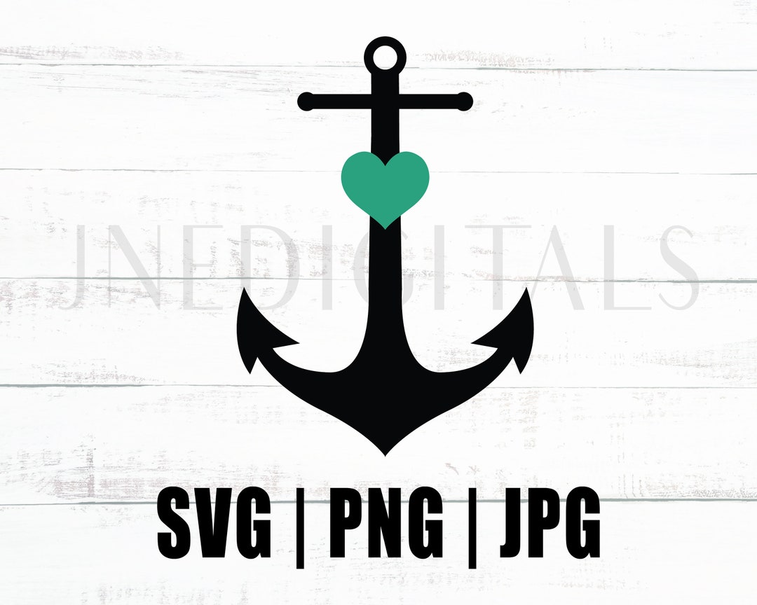 Plotterdatei Anker, Herz SVG, Anker SVG, Plotterdatei, Silhouette, Plotterdatei - Etsy.de