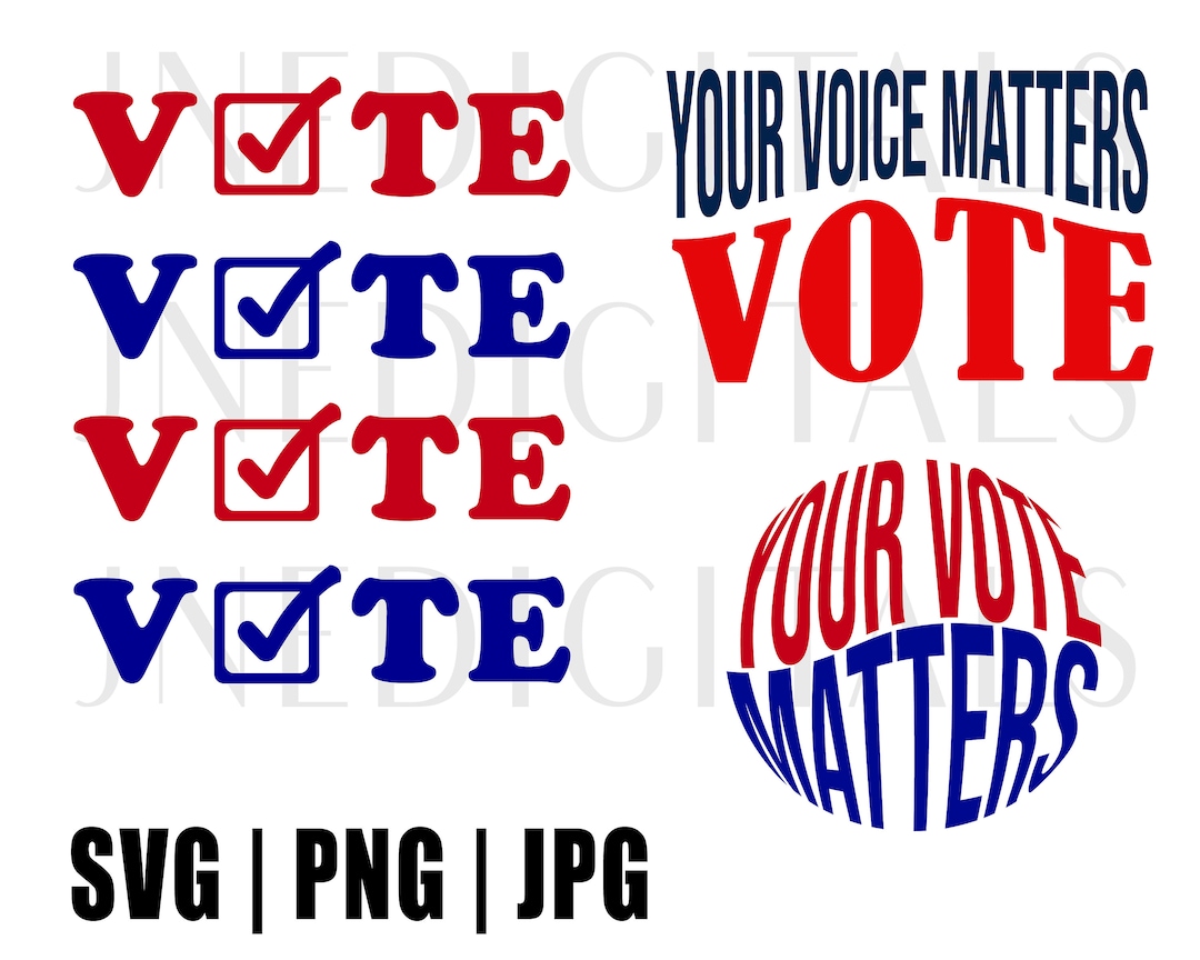 Vote SVG Bundle, Election SVG Vote 3 Pack, Voter Svg, Politics Svg ...