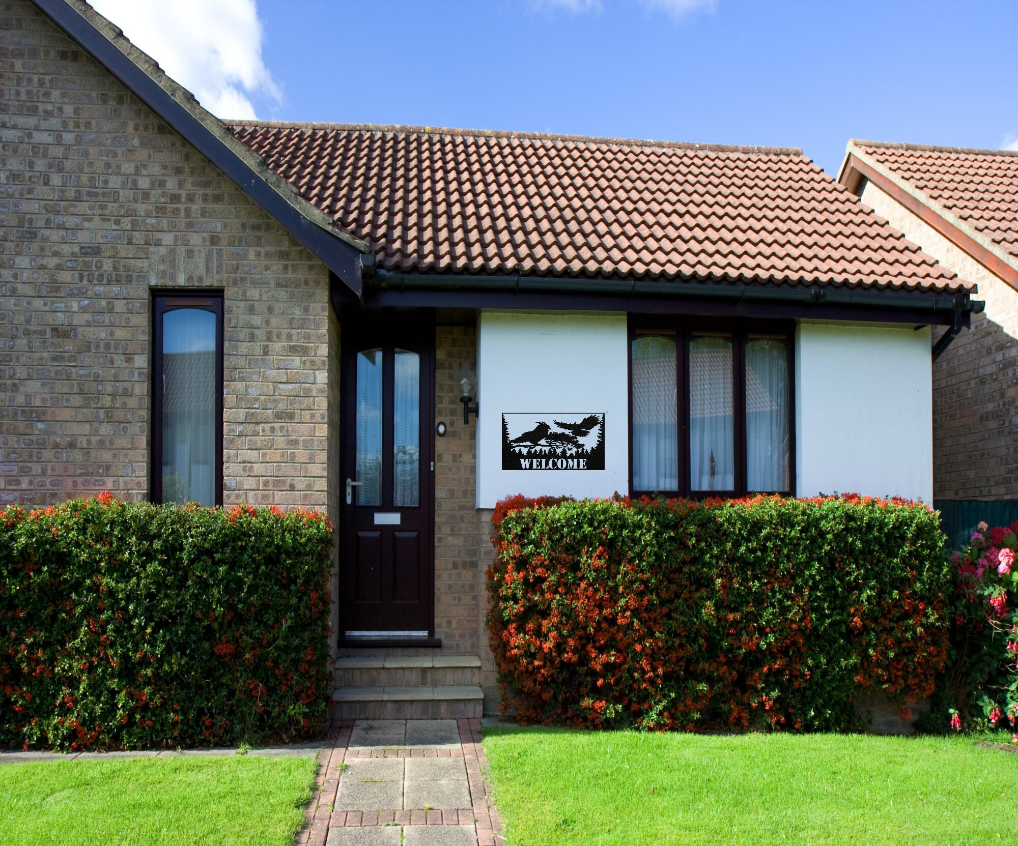 Owls Wilderness Front Door Welcome Sign, Nature Theme Welcome Sign ...
