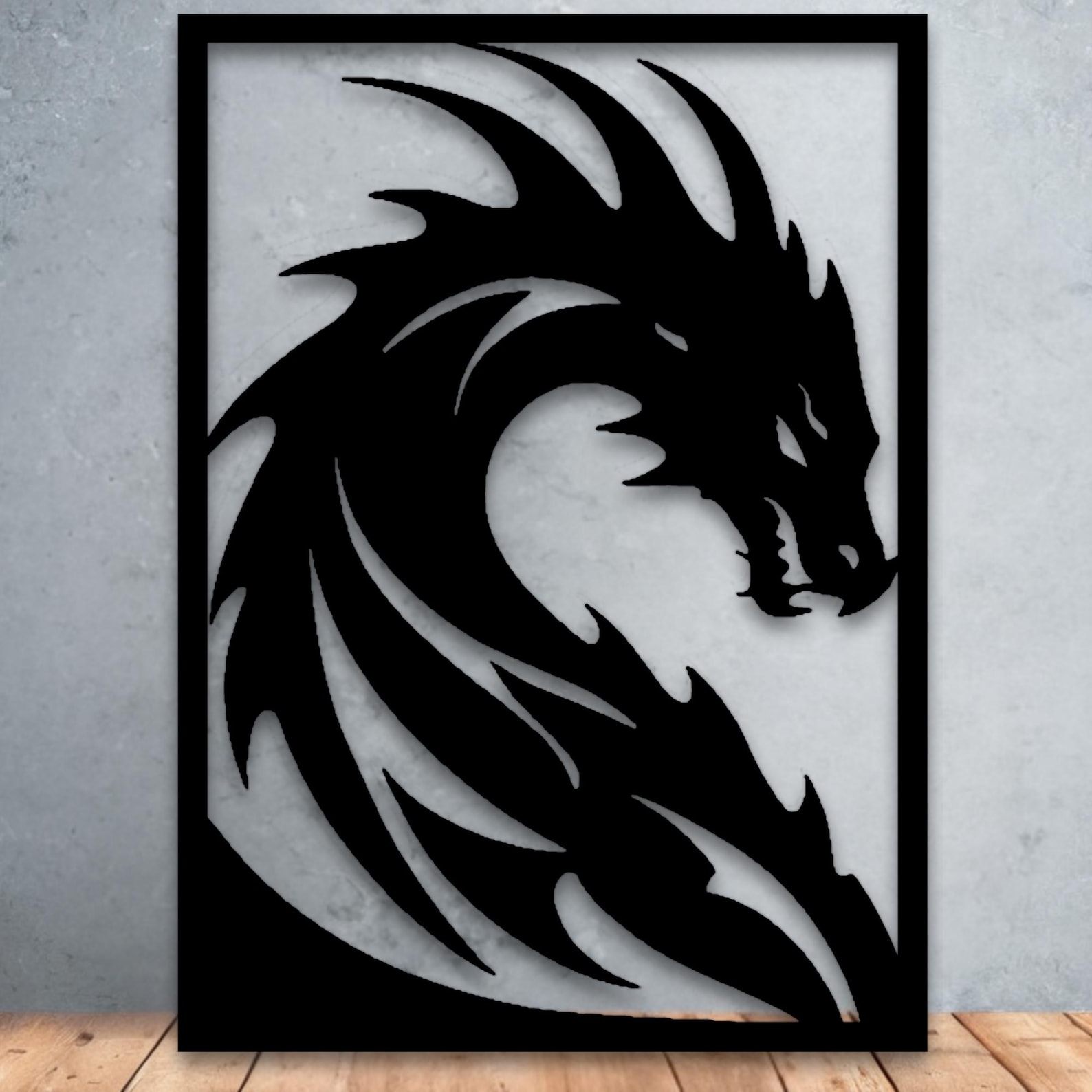 Fierce Dragon Head Metal Wall Art - Etsy