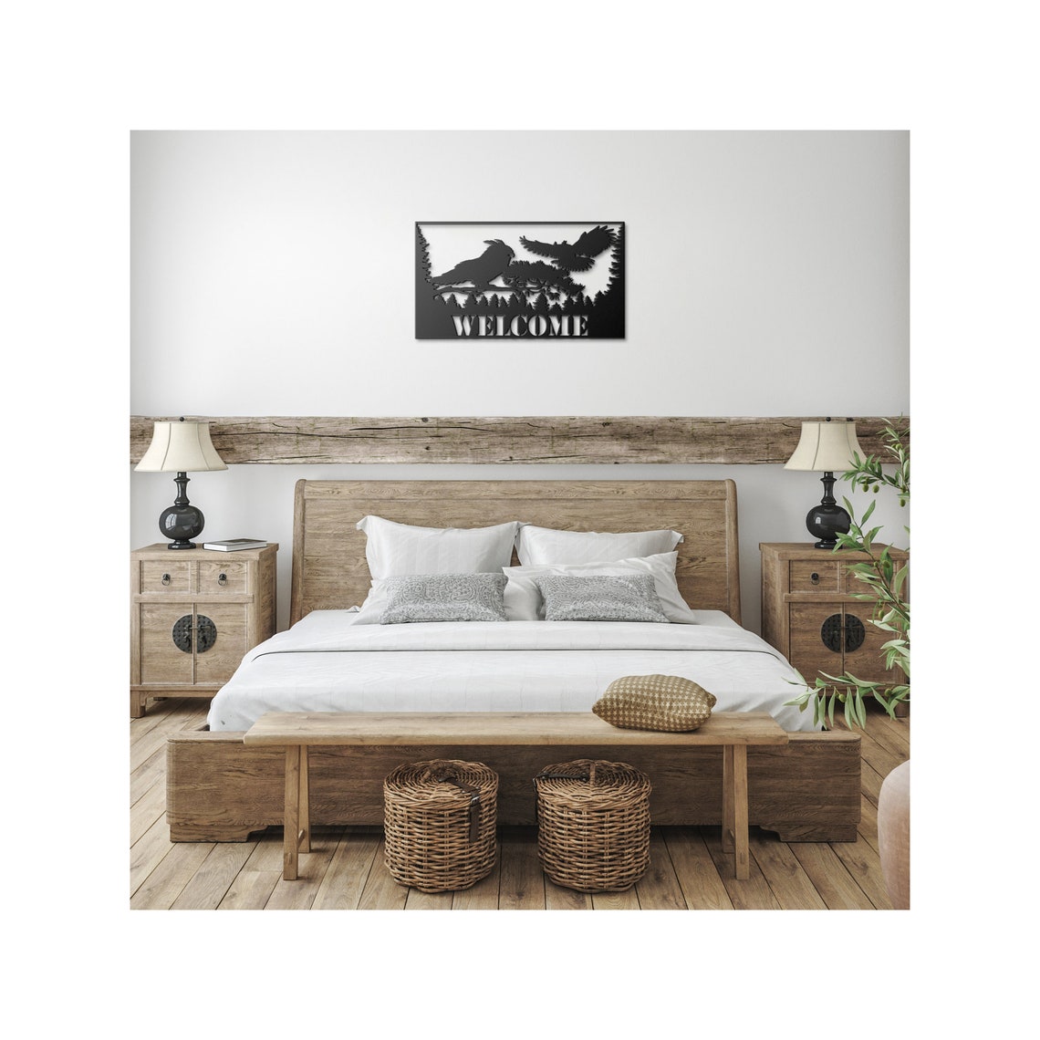 Owls Wilderness Front Door Welcome Sign, Nature Theme Welcome Sign ...