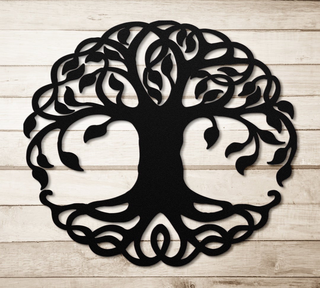 Tree of Life Metal Art, Family Tree, Metal Home Decor, Tree Decor ...