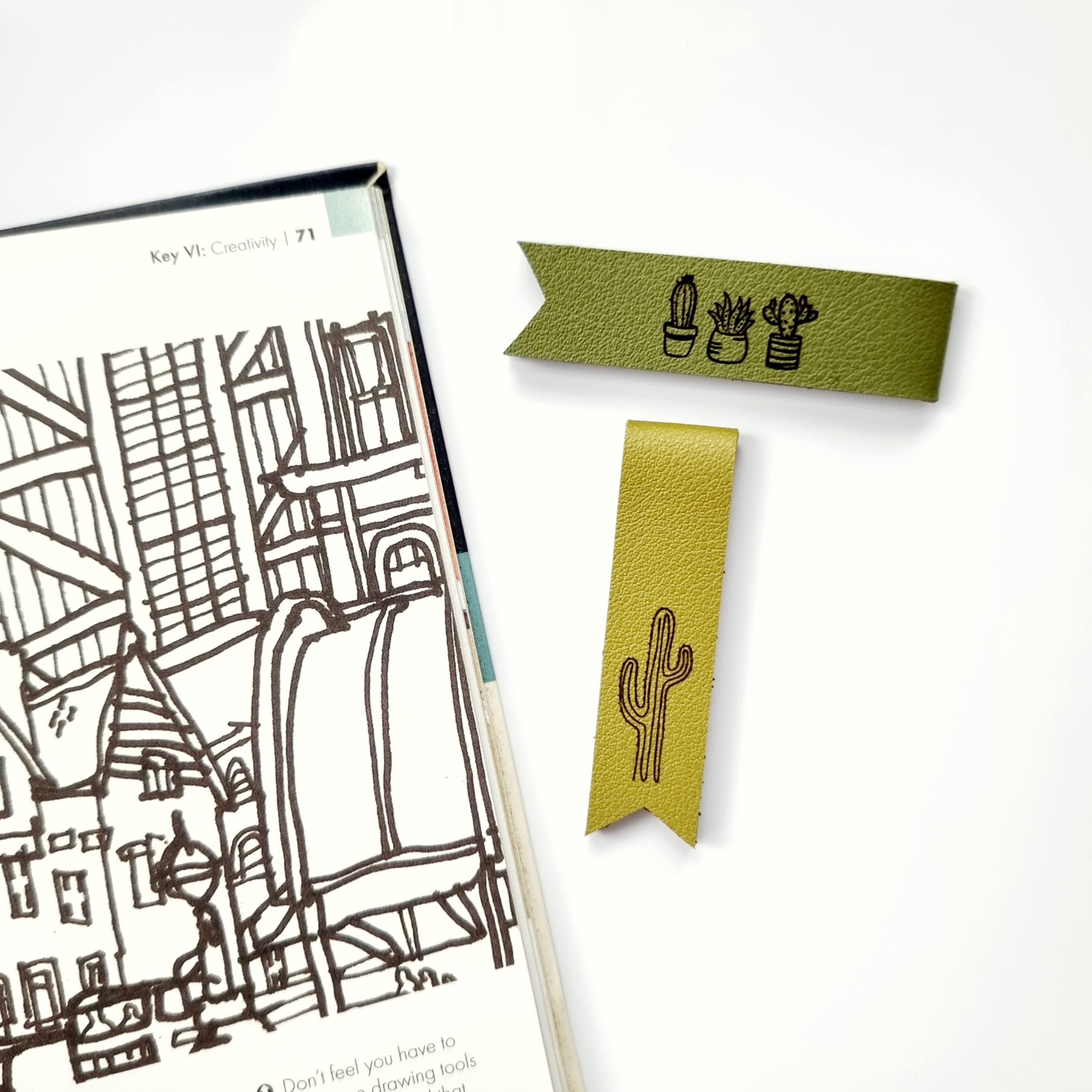 Cactus Magnetic Bookmark Set (2pcs) - Etsy