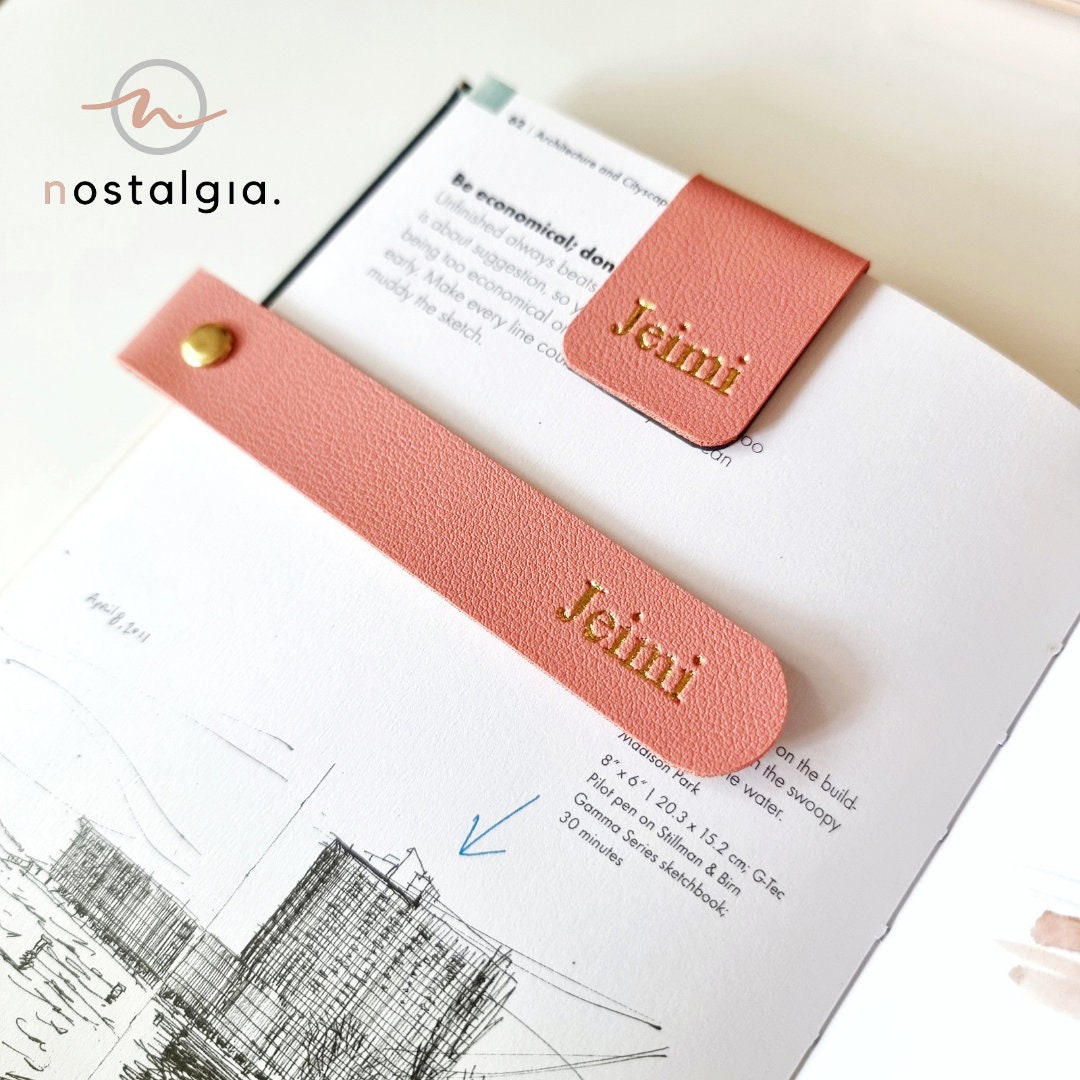 Set of 2 Bookmark, Personalized, Customized, Free Name Engrave - Etsy