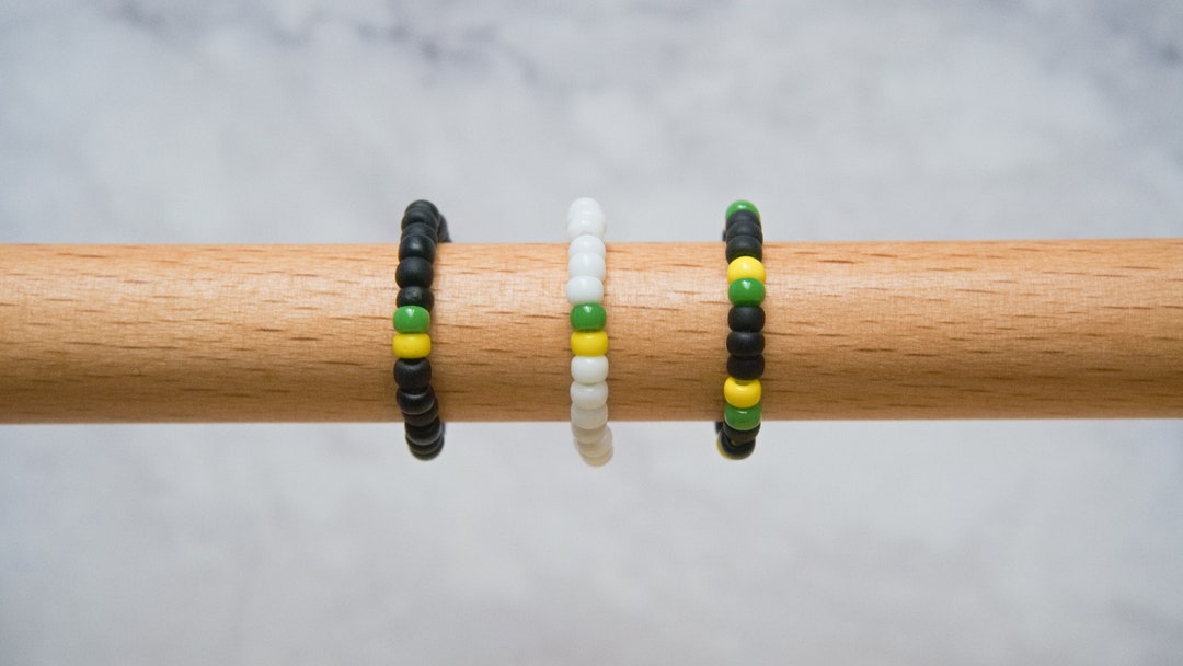 Jamaica Seed Bead Stretch Rings Ring Sets Stackable Rings Vibrant ...