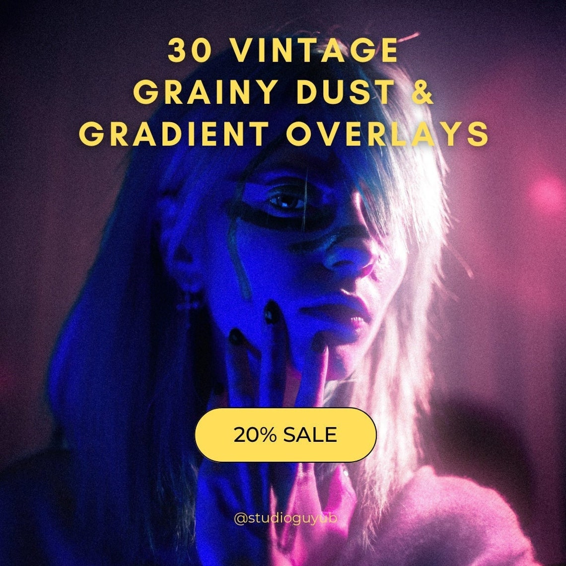 30 Vintage Film Grainy Dust and Gradient Overlays for Photoshop and ...
