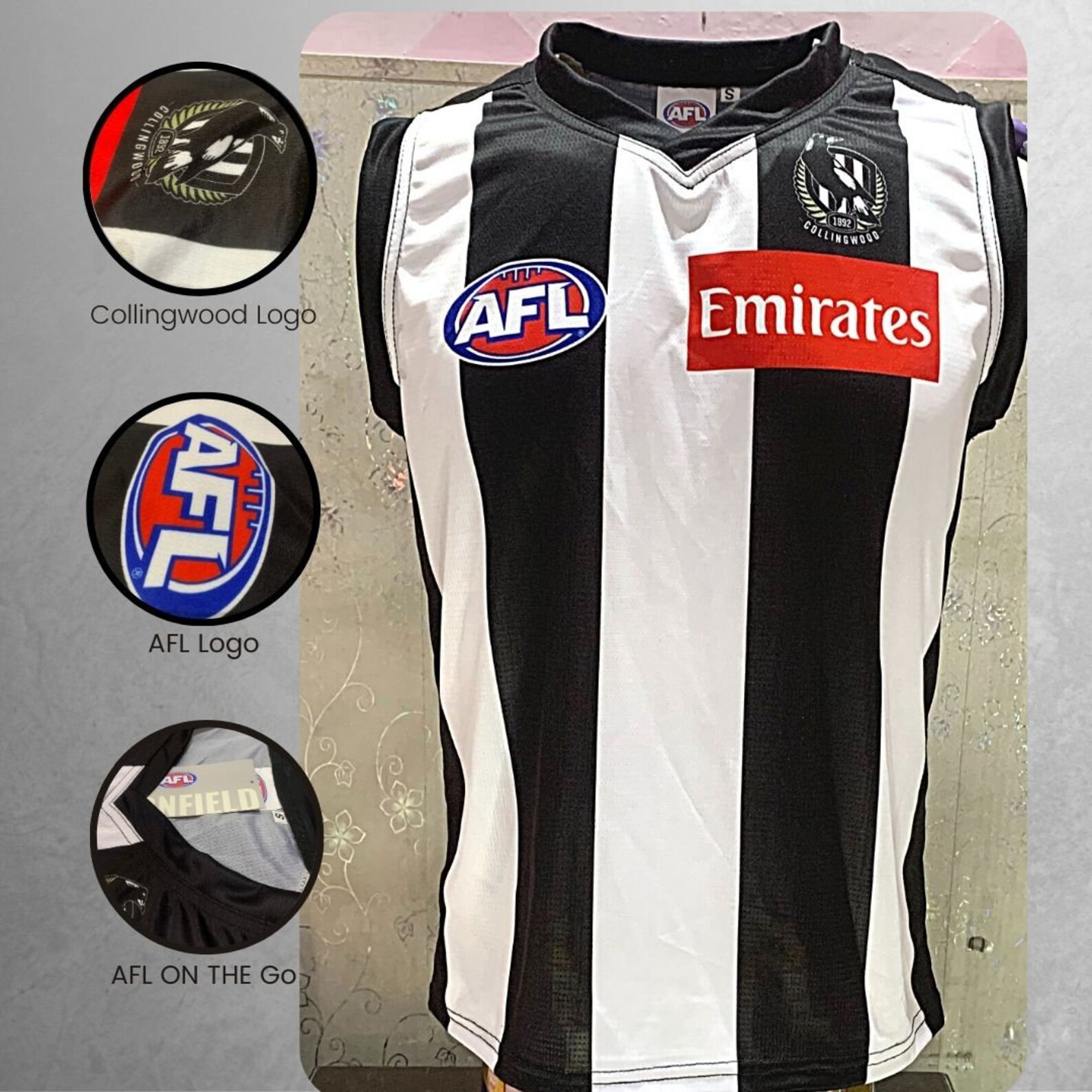 Collingwood Magpies AFL Home Footy Guernsey Football Jumper - Etsy