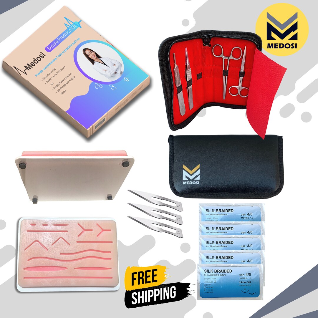 Complete Suture Practice Kit for Medical Students Veterinary Surgical ...