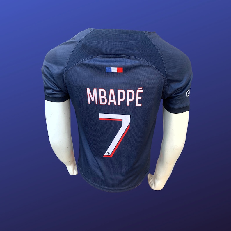 PSG Soccer Home Jersey and Shorts Kit, Mbappe # 7 Fans Youth Unisex ...