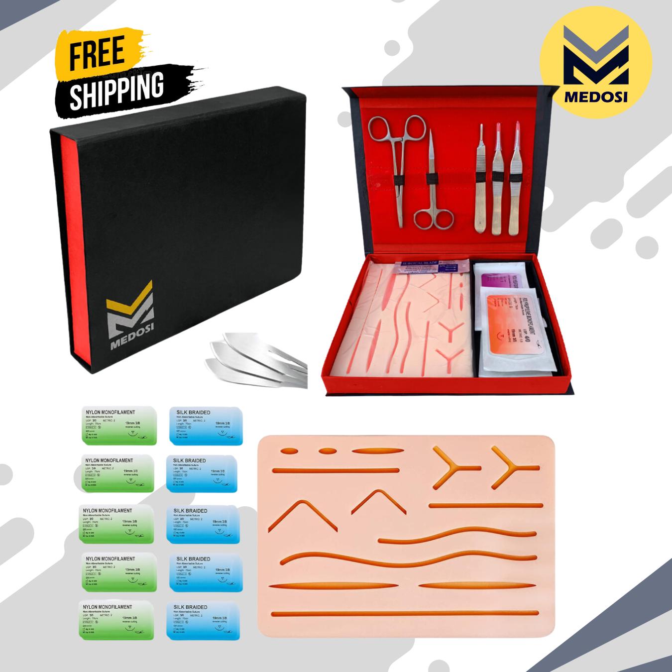 Complete Suture Practice Kit for Medical Students Veterinary Surgical ...