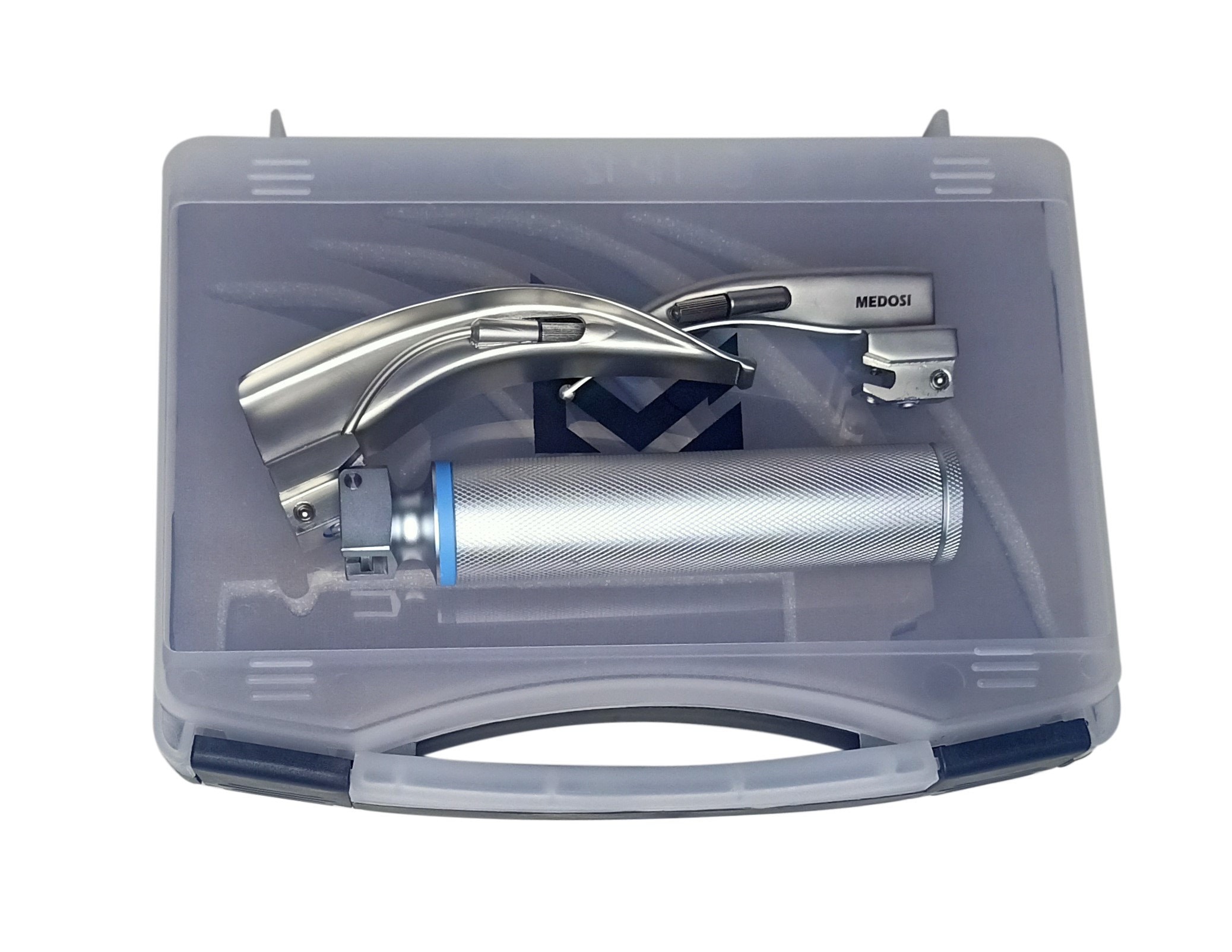 Macintosh Laryngoscope 4 Intubation Blades Medium Handle Set Larynx ...