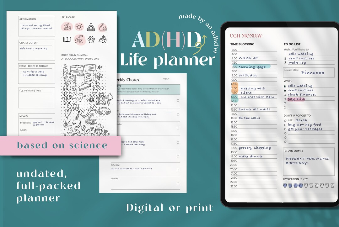 The Ultimate ADHD Life Planner - Etsy